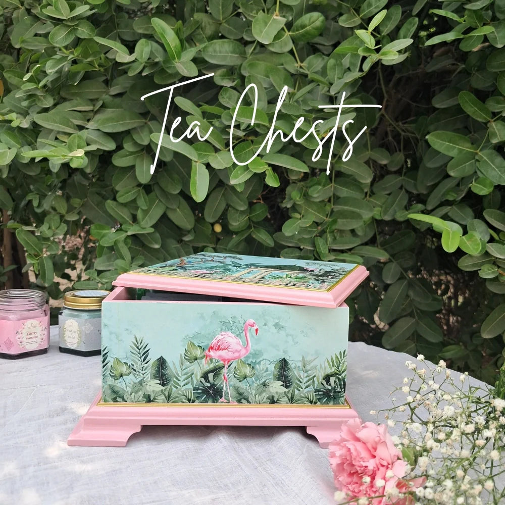 Exquisite Footed Tea Chests with Lid | Crafted with Love and Care ...