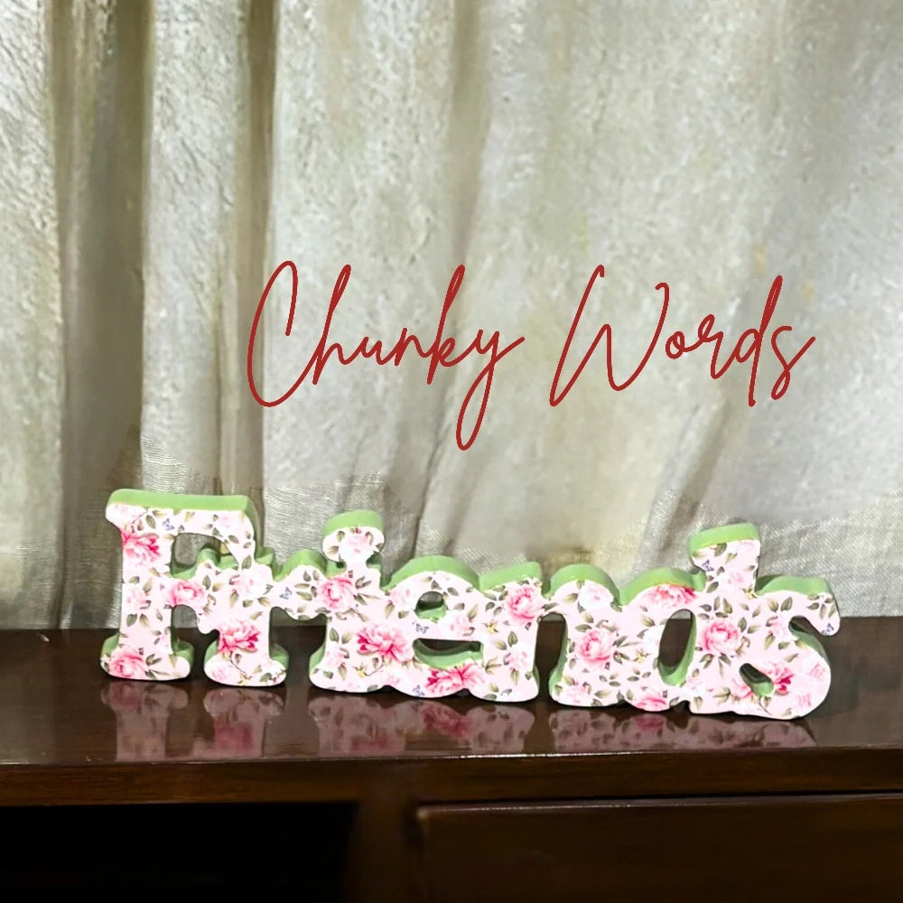 Buy Chunky Words for a touch of Whimsy In India | Craftslane ...